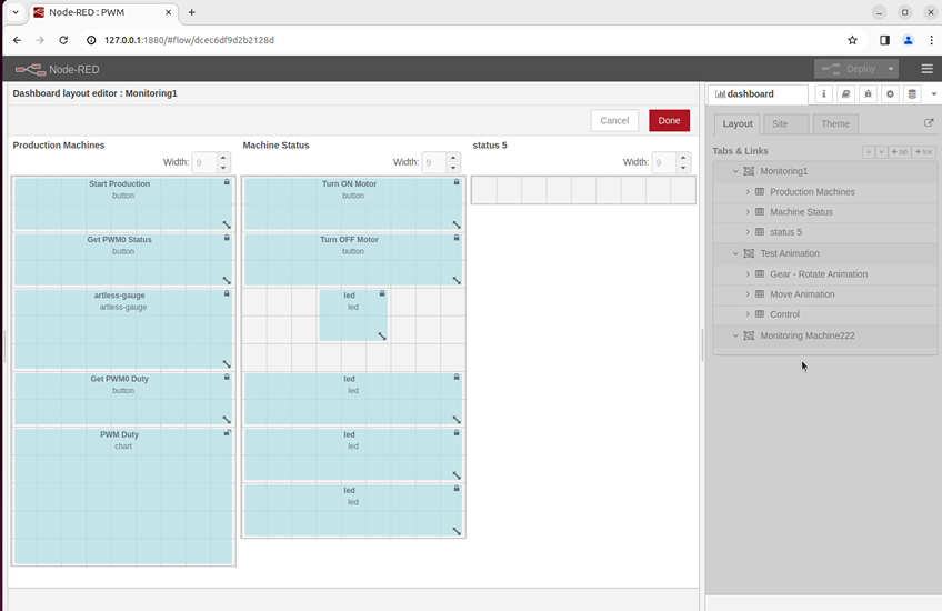 Node-RED Visualization